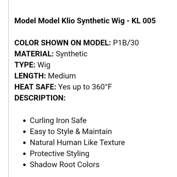 Klio | Accessories | Model Model Klio Bang Wig Kl 05 | Poshmark